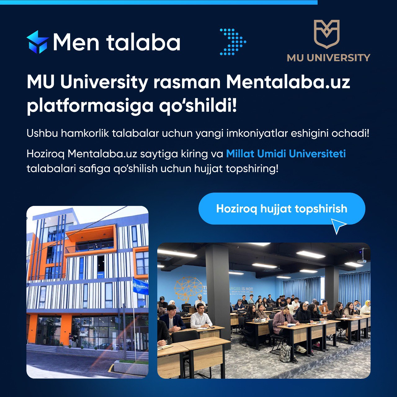 Men talaba - Universitetlarni qidiring, solishtiring va hujjat topshiring