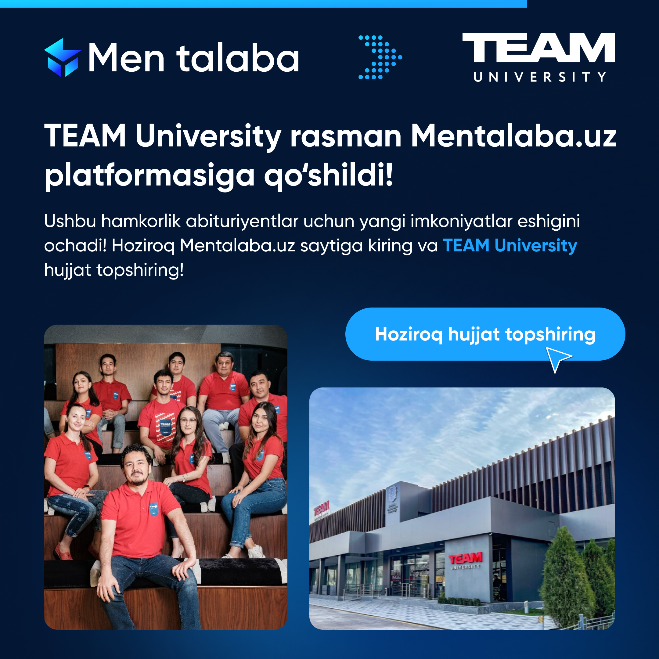 Men talaba - Universitetlarni qidiring, solishtiring va hujjat topshiring